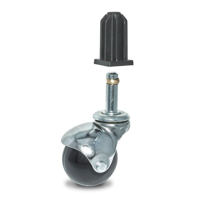 Square Plastic Caster Insert for 7/16” Gripneck Stem Fits 1" x 16 Gauge ...