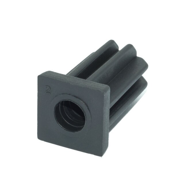 Square Plastic Caster Insert for 7/16” Gripneck Stem Fits 1" x 18-20 ...