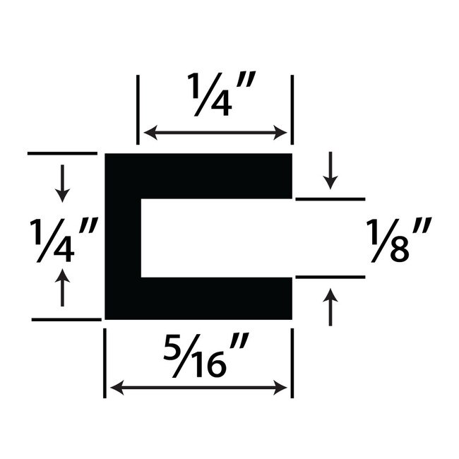 Flexible U Channel 1/8in | 113-3015