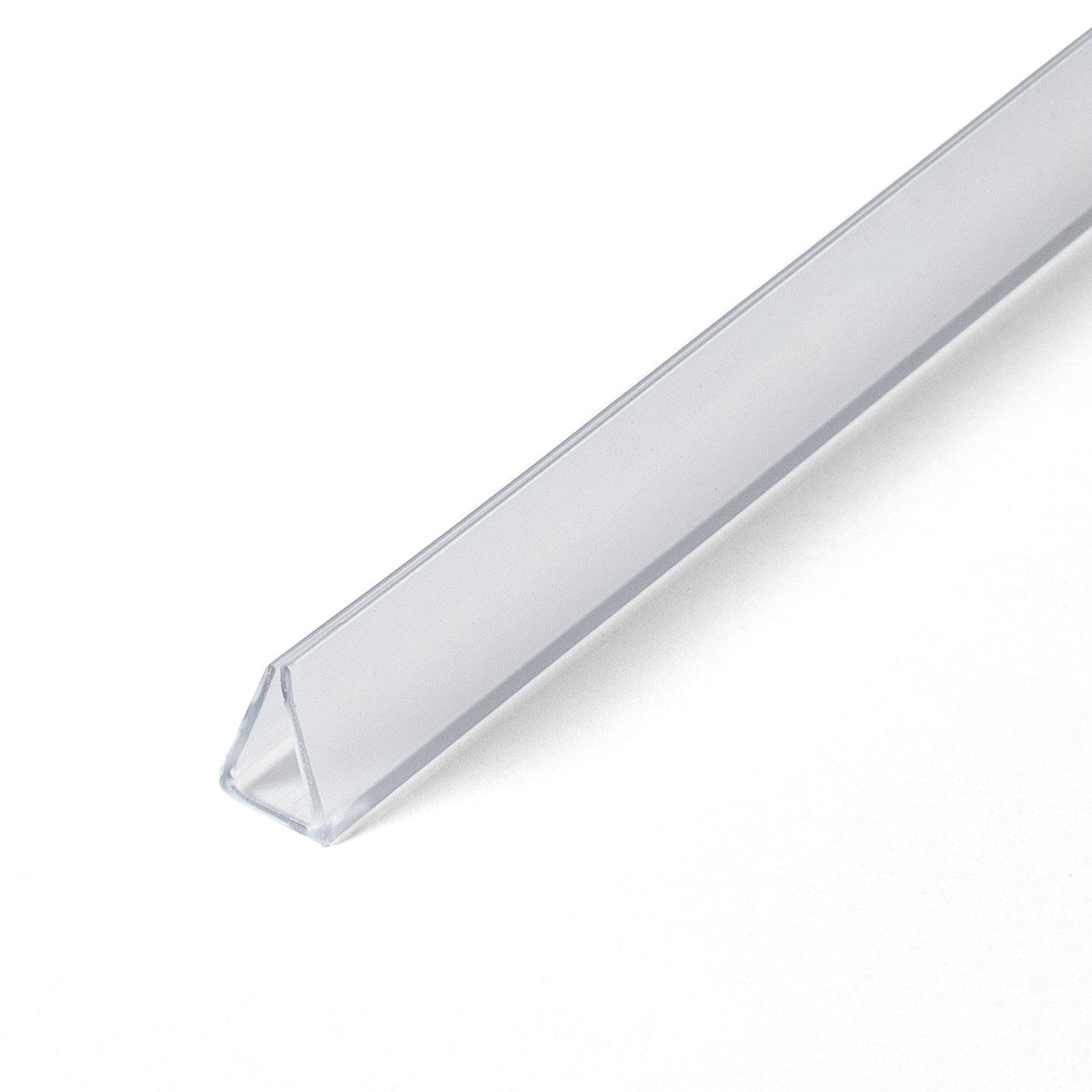Outwater 1/4" Clear Rigid Vinyl Plastic U-Channel/C-Channel - Size ...