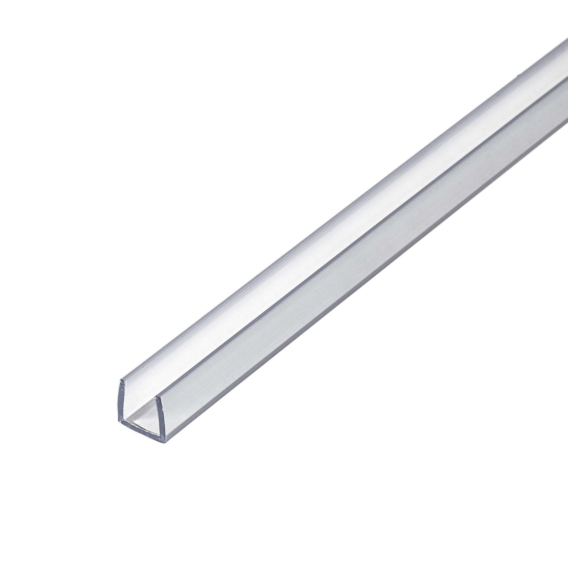 Outwater Clear 1/4'' Rigid Vinyl Plastic U-Channel/C-Channel- Size ...