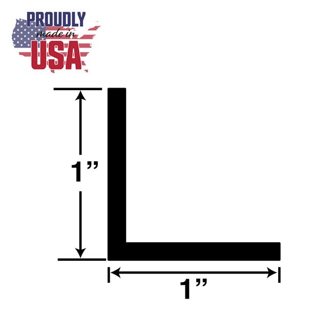 Clear Plastic Angle Trim 1in x 1in x 3/32in (.095in) Thick