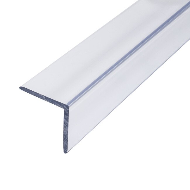 1-1/4in x 1-1/4in x 7/64in (.100in) Thick | Clear Butyrate Even Leg ...