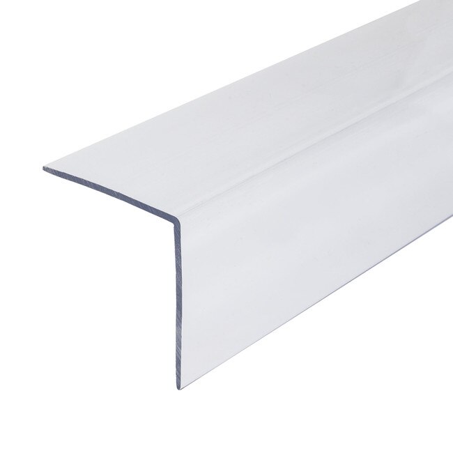 Clear Plastic Angle Trim 2in x 2in x 3/32in (.095in) Thick