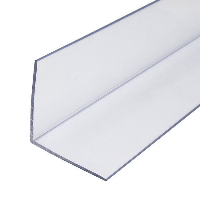 2in x 2in x 3/32in (.095in) Thick | Clear Butyrate Even Leg | 90° Angle ...