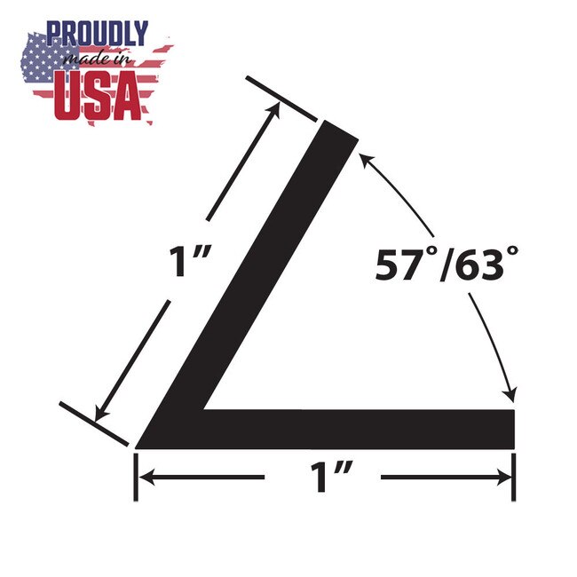 Color Plastic Corner Trim Moulding 1in x 1in x 7/64in (.100in) Thick