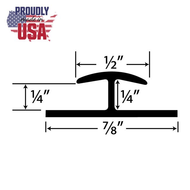 Clear Plastic Divider Trim 1/4in