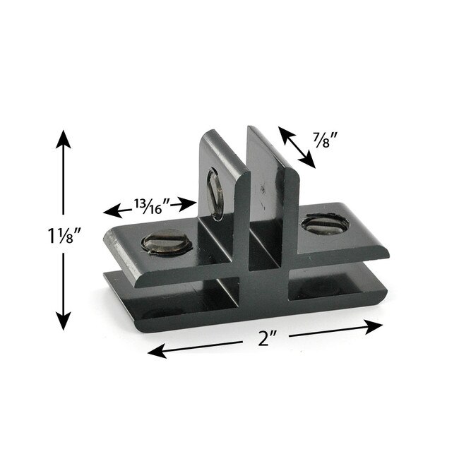 3Way T Connector Fits 3/16in to 1/4in Panels | 306T-CHR