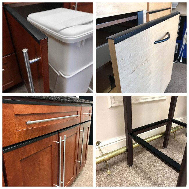 3/4in | Black Rigid PVC | U Channel Moulding | 341R-PARENT