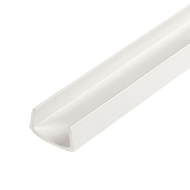 3/4in | White UV Stabilized Rigid PVC | U Channel Moulding | 341UV-PARENT