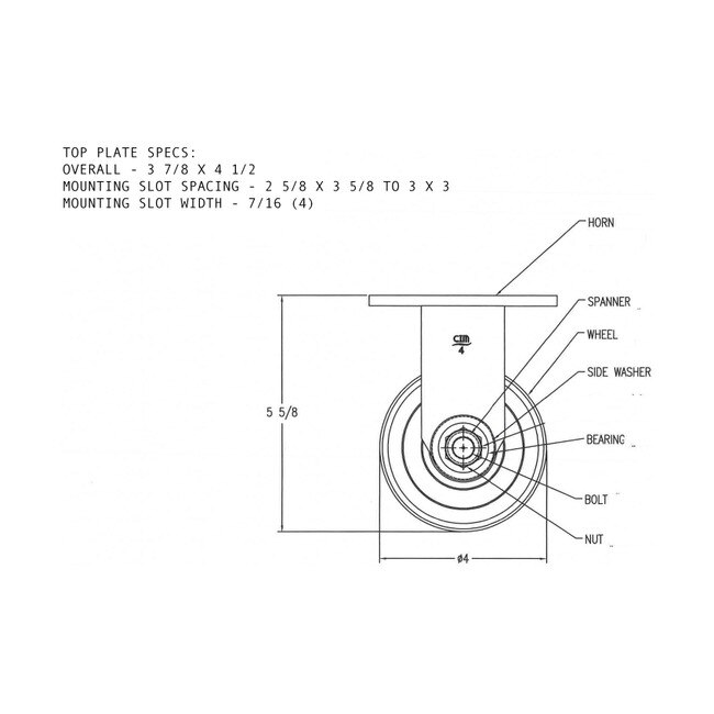 Heavy Duty Caster Wheel | 14GFN