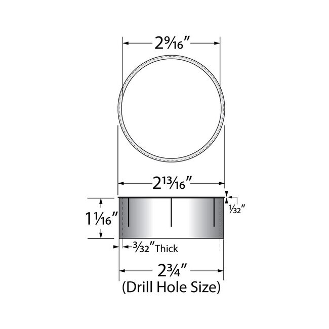 Round Wire Management Grommet Liner Only 3in |35-LIN