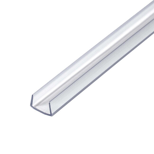 Clear Plastic U Channel Moulding 3/8in
