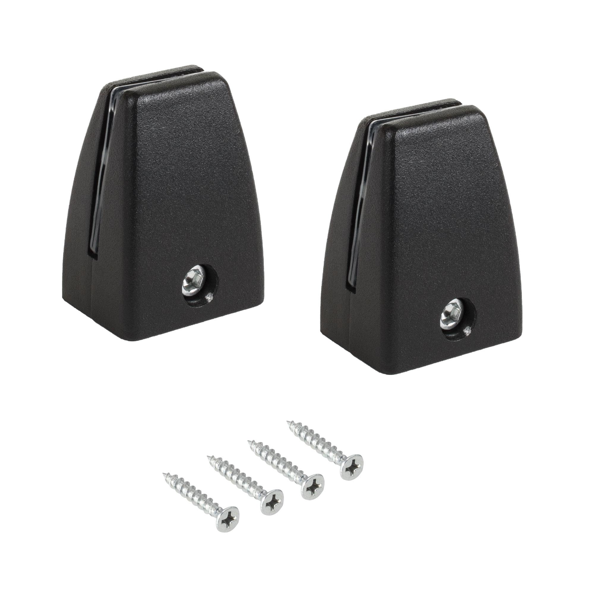 Aluminum Desk Partition Clamp for 1/8" to 1" Thick Panels (Pack of 2 ...