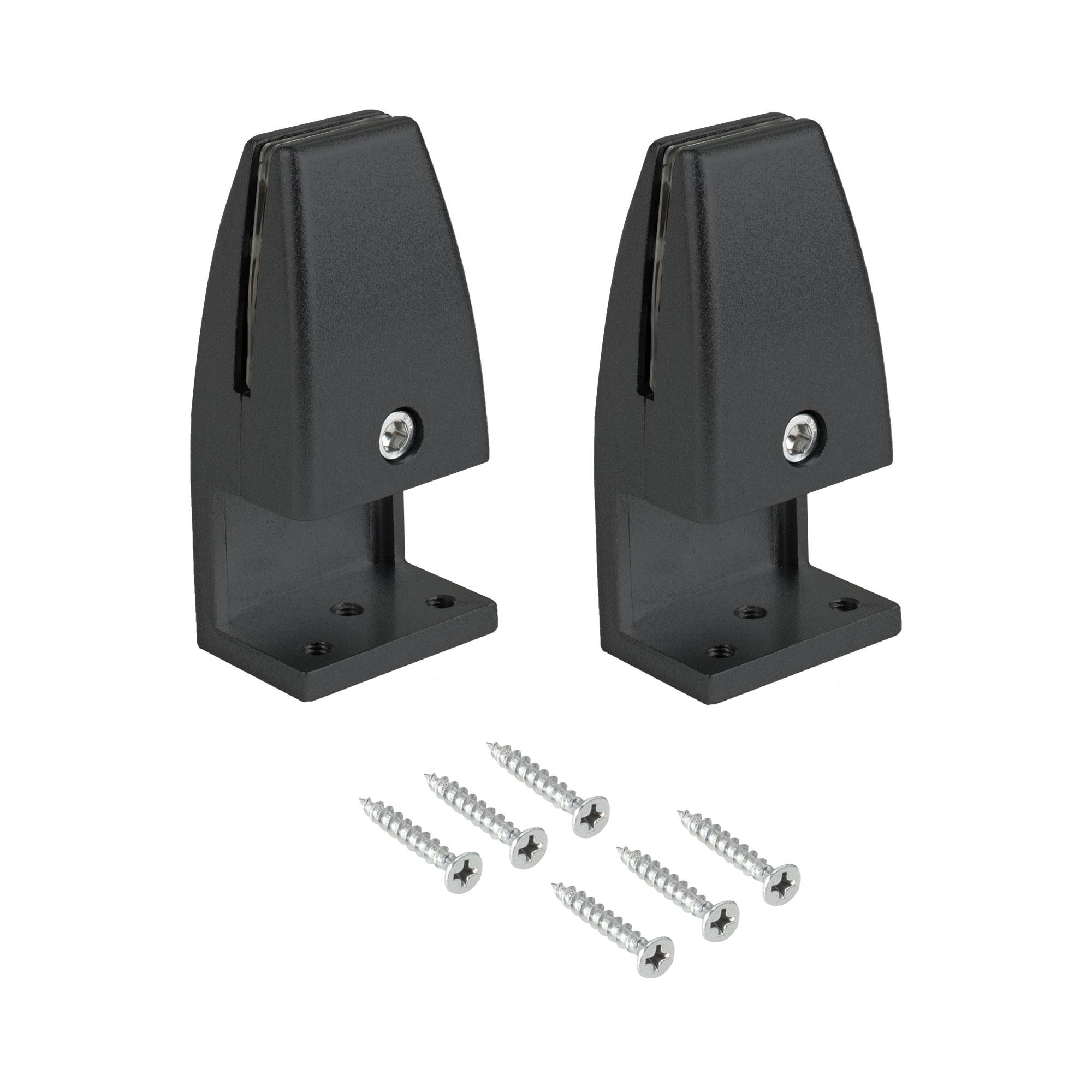 Aluminum Side Mount Desk Partition Clamp for 1/8" to 1" Thick Panels ...
