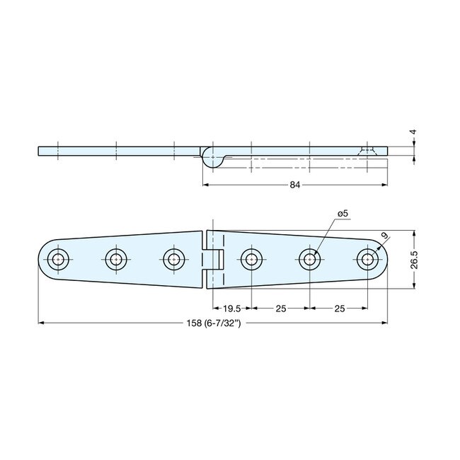 Sugatsune 316 Stainless Steel Hinge | 50706 Series | 50706