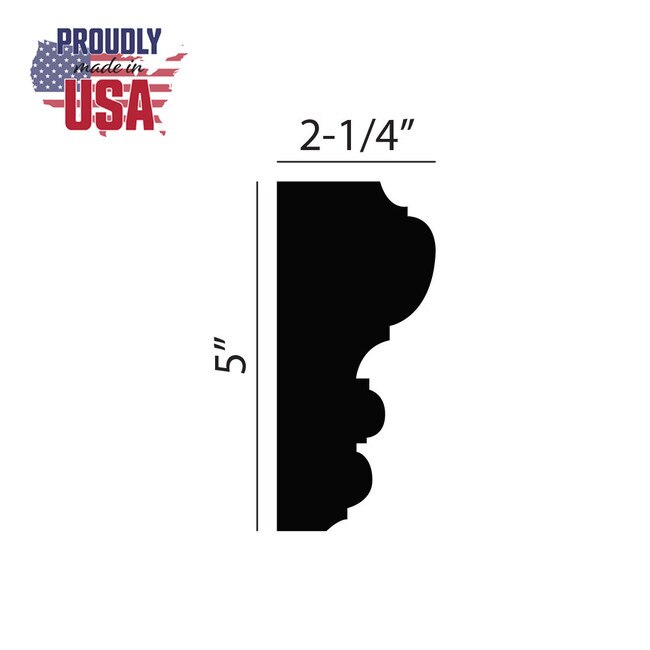 Window Casing Moulding 5in H x 2-1/4in Proj | ZZ-51-185