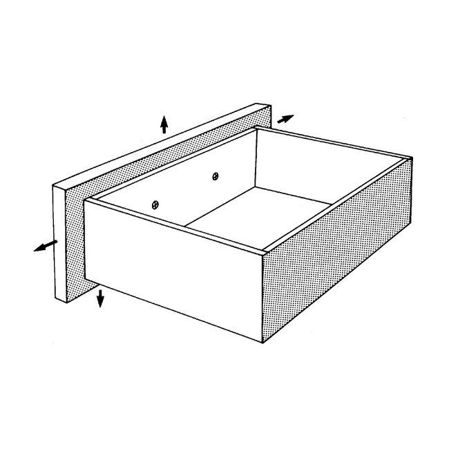 Brown Nylon Drawer Front Adjuster