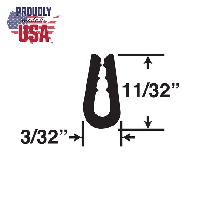 Clear Plastic U Channel Moulding 1/16in