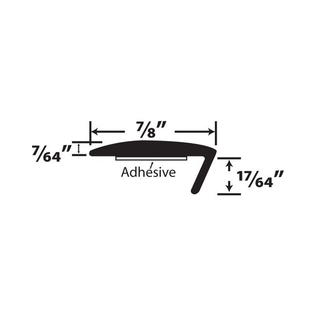 Color Plastic Corner Trim Moulding 7/8in x 17/64in x 7/64in Thick | 807 ...