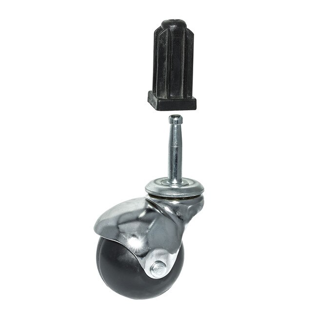 Square Plastic Plastic Caster for 5/16” Grip Neck Stem Fits 7/8" x 20 ...