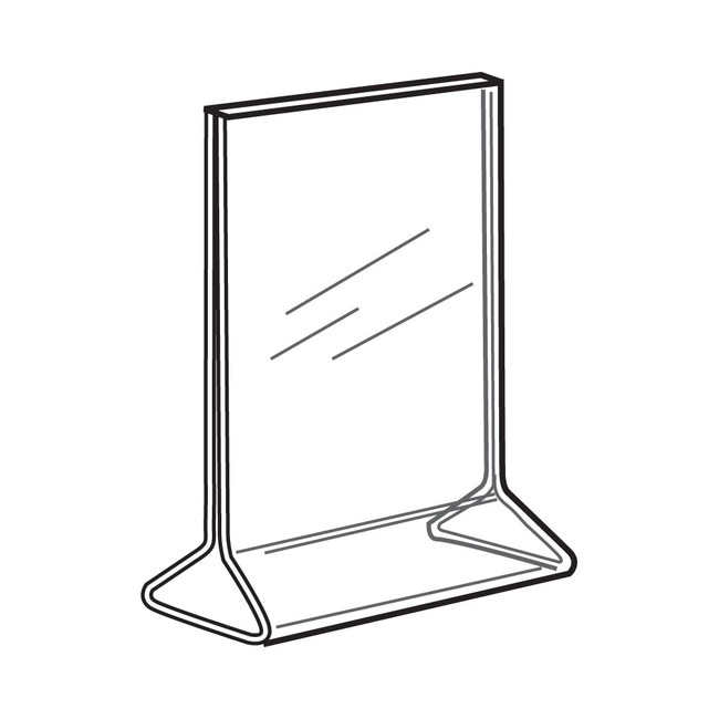 Acrylic Top Load Sign Hldr 8 1/2" X 11" Vertical
