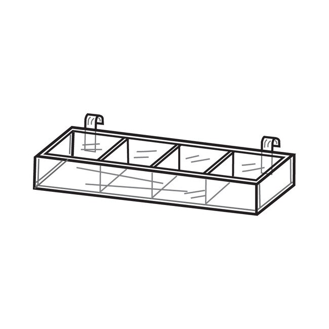 Gridwall Divided Display Tray | AAD-GRIDWALL-DIVIDED-TRAY-PARENT
