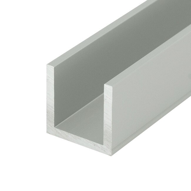 Extruded Aluminum U Channel 3/4in