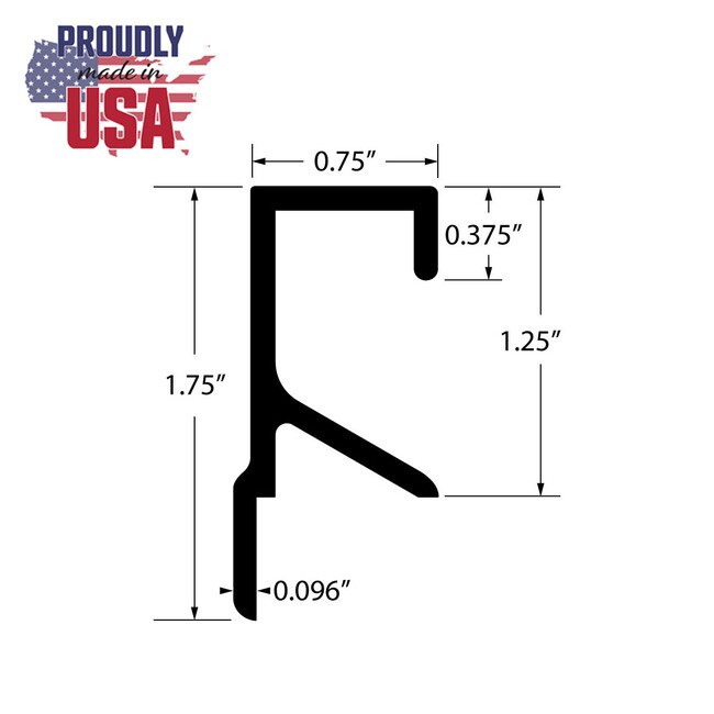 Clear Anodized | Satin Finish | Extruded Continuous Drawer Pull ...