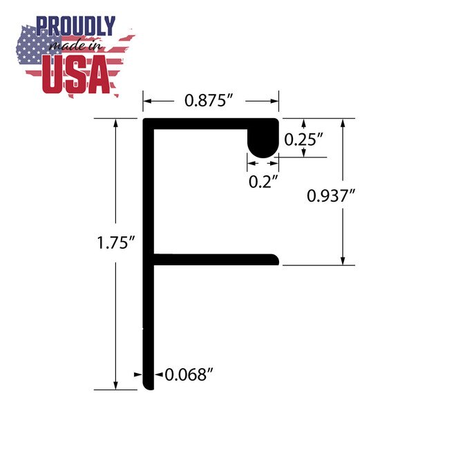 Clear Anodized | Satin Finish | Extruded Continuous Drawer Pull ...