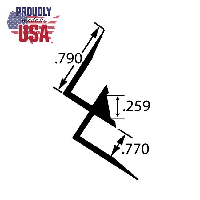 Aluminum Corner Channel 3/4in