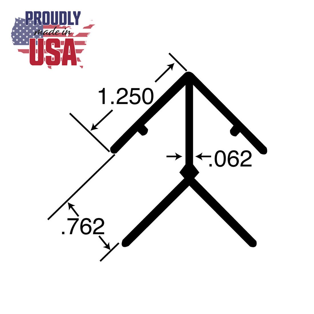 3/4in Aluminum | 90 Degree Outside Corner Channel