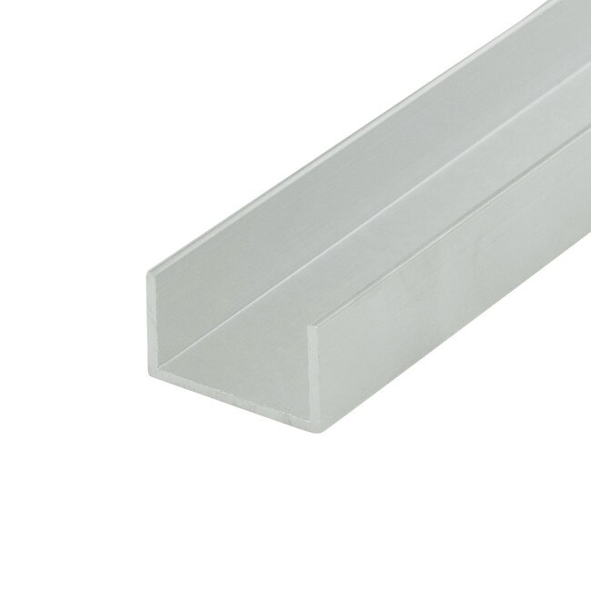 Extruded Aluminum U Channel 3/4in