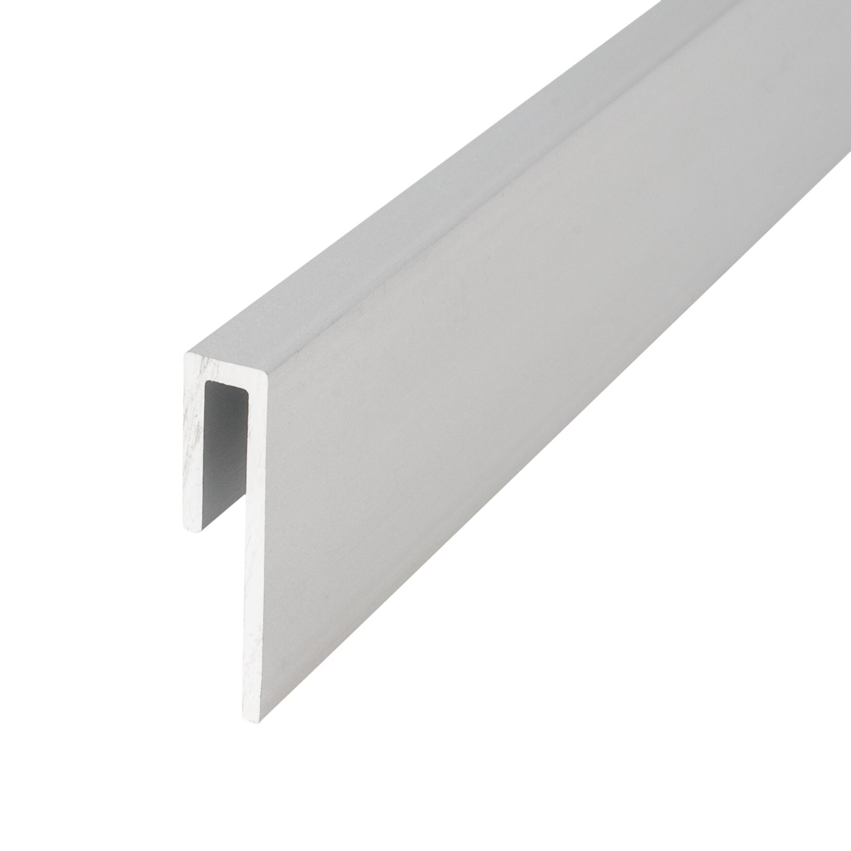 J Channel 1/8 Inch Thick Clear Anodized (Satin) Finish Aluminum Cap ...