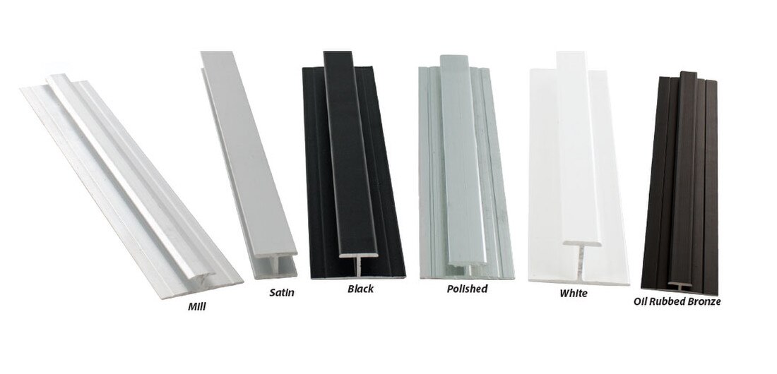 3/32in Clear Anodized (Satin) Finish | Aluminum Divider Moulding ...