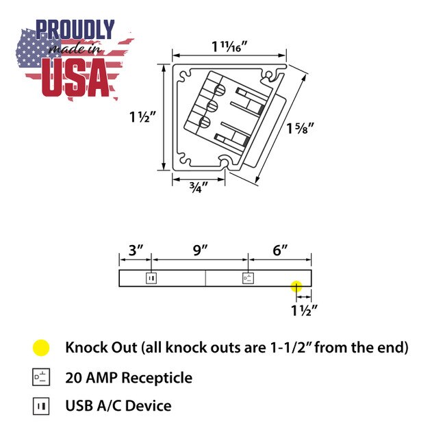 Angled Power Strip | ANGLED-STRIP-PARENT
