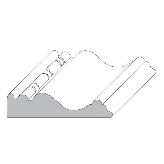 Flexible Custom Moulding 3-1/4in H x 3/4in Proj | C-RR265