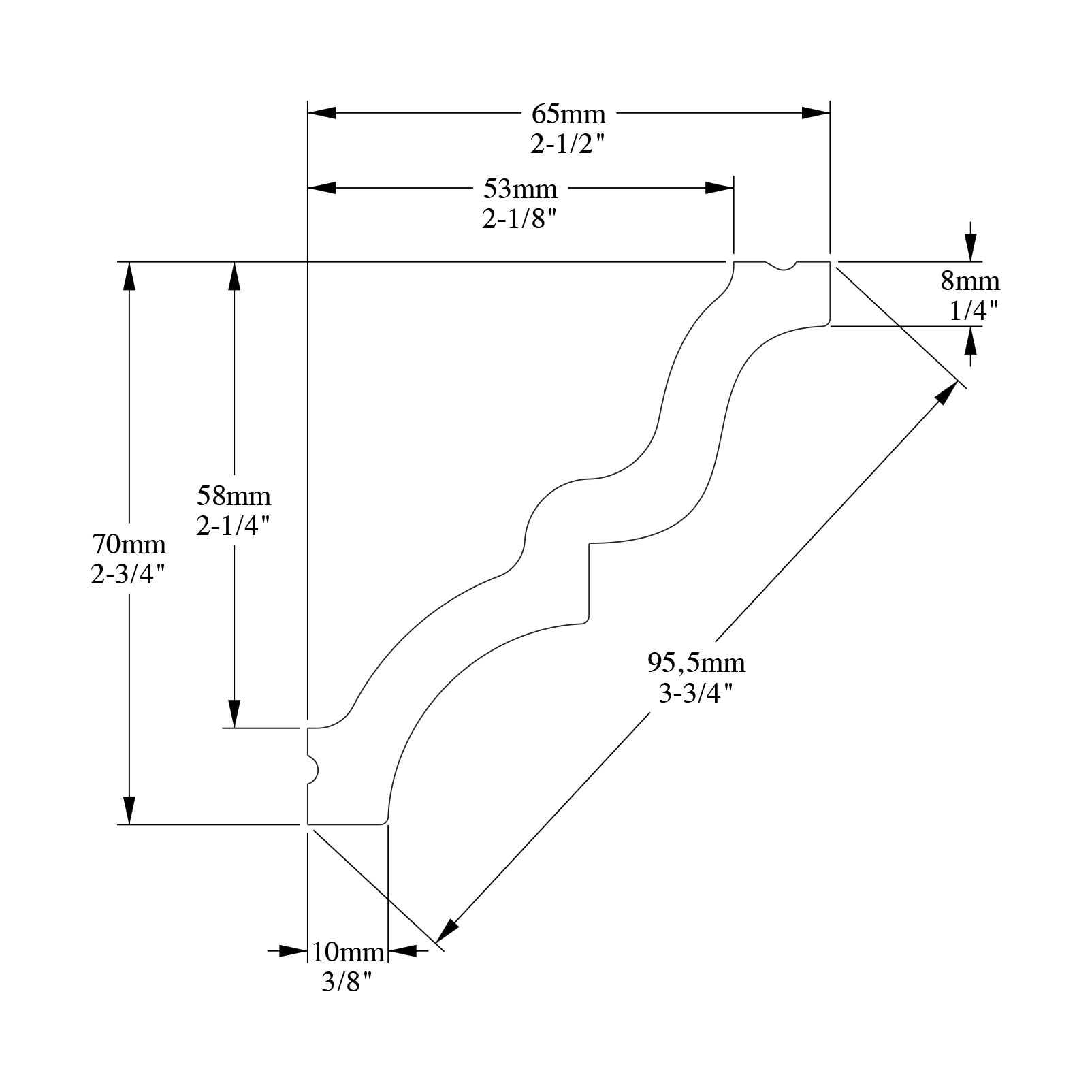 Orac C325 Crown Moulding
