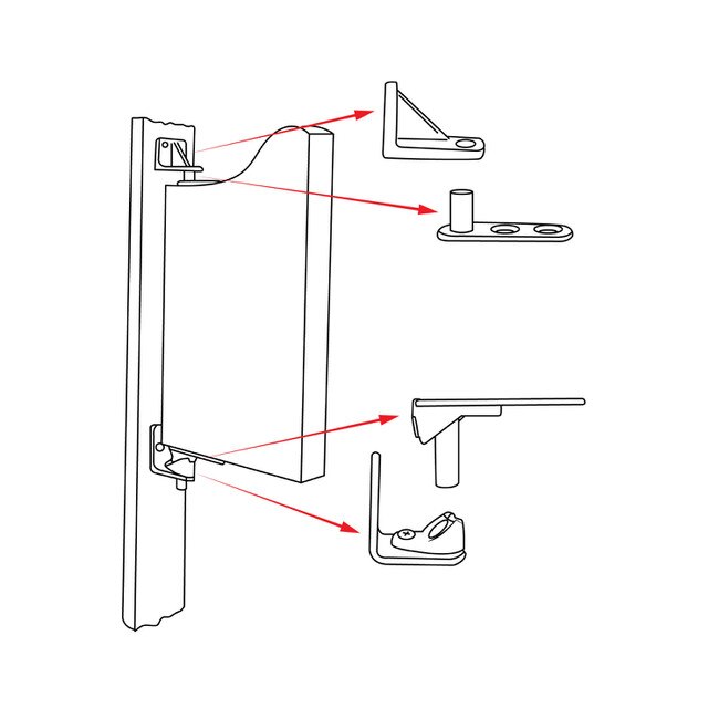 Café Door Gravity Hinge | CAFHIN-PARENT