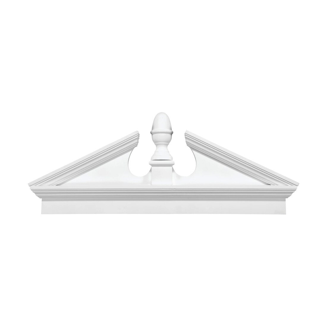 25-3/8" High x 80" Wide Combination Acorn Pediment
