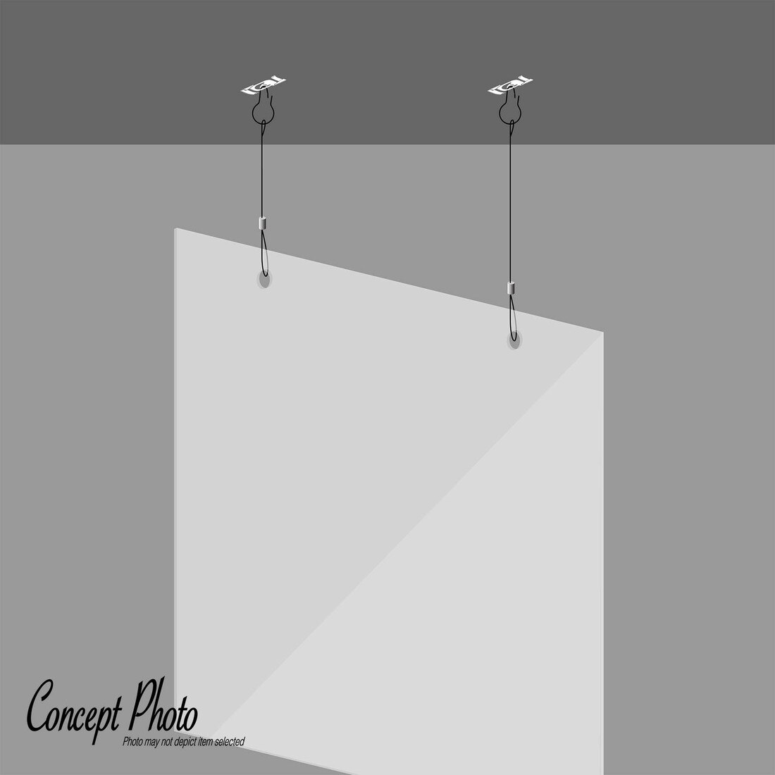 Secure Metal Twist Ceiling Loop Clip with 3/16in Dia Hole | CH-7021