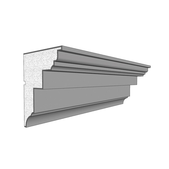 8" High x 6" Deep Acrocore EPS Cornice Moulding 8' Length