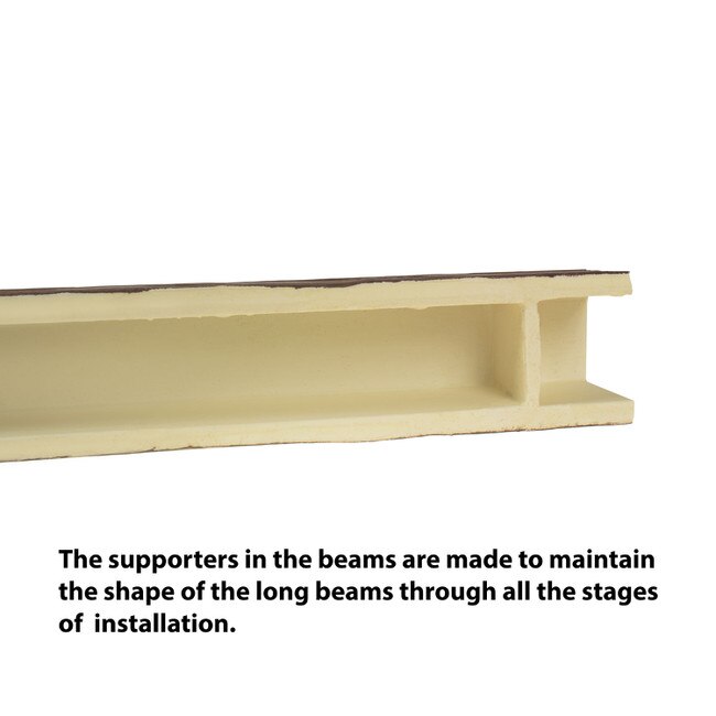 Classic Raised Grain Faux Wood Beam 6in W x 6in H | CRB-66