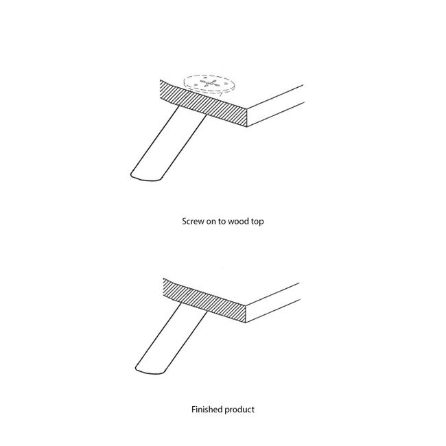 Elevated Kitchen Countertop Support Post 5-1/2in H x 2-3/8in Dia x 1 ...