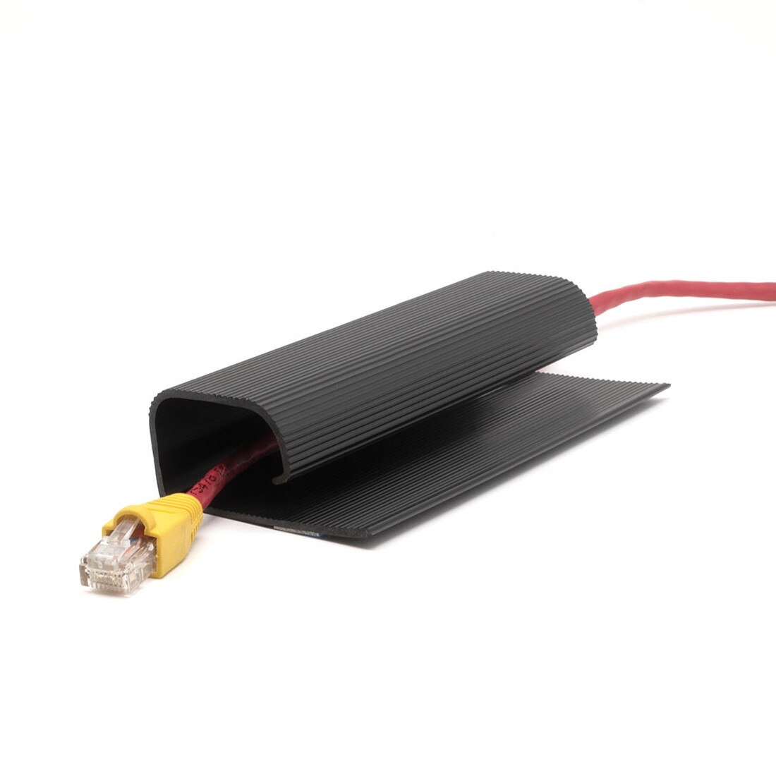 Black Vinyl Wire/Cable Organization Channel with Adhesive - 8' Lengths