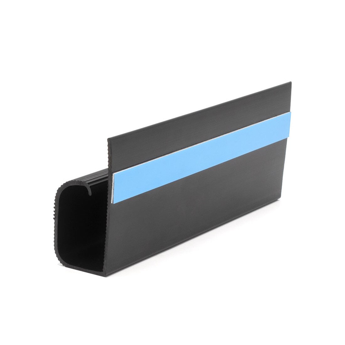 Black Vinyl Wire/Cable Organization Channel with Adhesive - 8' Lengths