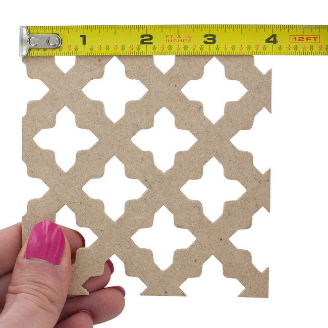 6ft W x 2ft H Decorative MDF Screening Panel 42% Open | DSP20-NAT