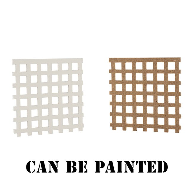 6ft W x 2ft H Decorative MDF Screening Panel 33% Open | DSP30-NAT