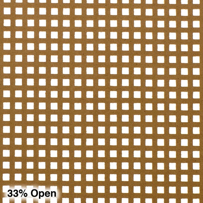 6ft W x 2ft H Decorative MDF Screening Panel 33% Open | DSP30-NAT