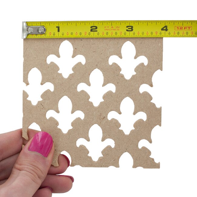 6ft W x 2ft H Decorative MDF Screening Panel 45% Open | DSP35-NAT